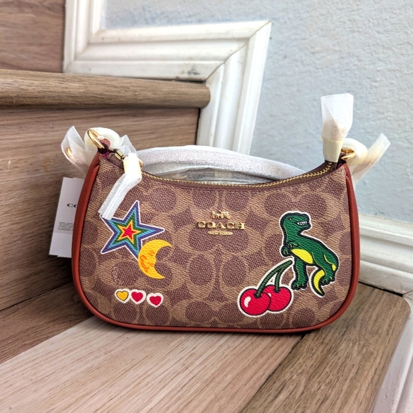 Coach | Bags | Nwt Coach Cw32 Teri Mini Signature Canvas Crossbody Bag ...